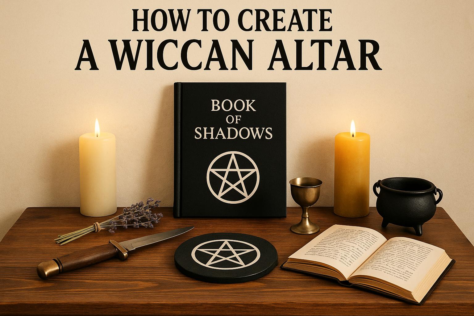 How to create a Wiccan altar.