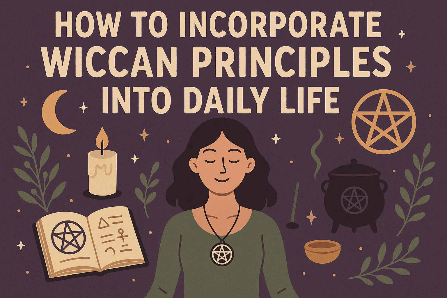 How to incorporate Wiccan principles into daily life.